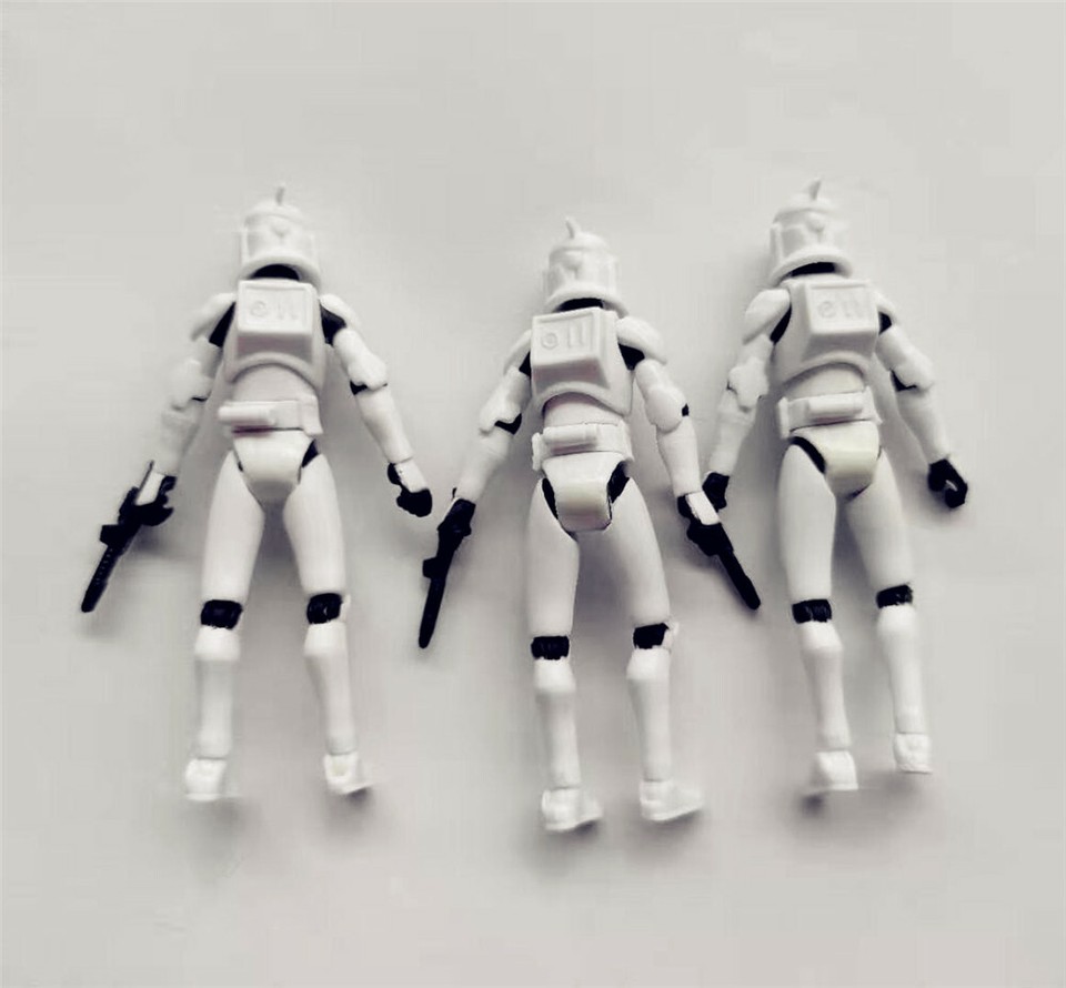lot Hasbro Star Wars Stormtroopers the Clone Wars Clone Trooper figure ...