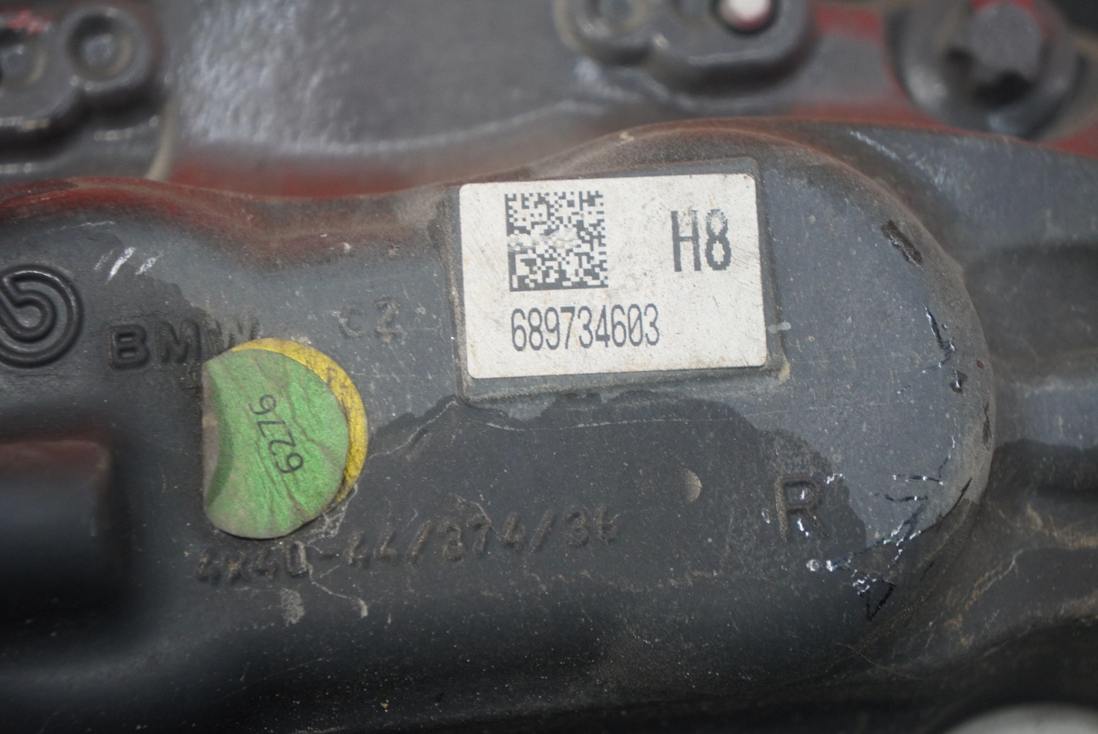 Front Right Brake Caliper M Sport Red 34106891346 OEM BMW 840i G16 2022 ...