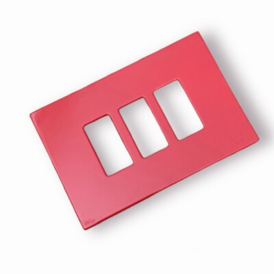 Marlanvil Plate 1863/3F 3 Modules Red Compatible With BTicino Magic | eBay