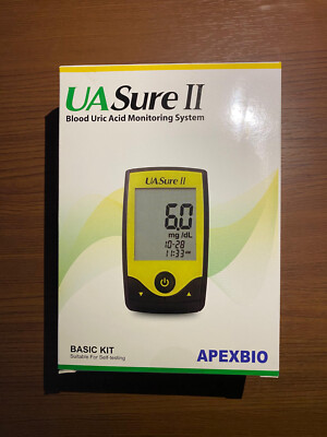 UA Sure II Uric Acid Meter Test Kit Meter Tool & 50 to 125 Test Strips ...