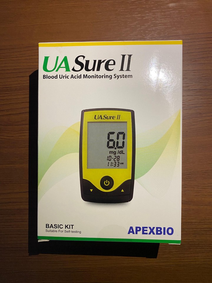 UASure II Uric Acid Meter Test Kit Meter Tool & 25 - 125 Test Strips ...