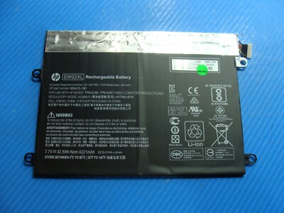 HP x2 10-p020nr 10.1" Genuine Battery 7.7V 32.5Wh 4221mAh 859517-855 | eBay