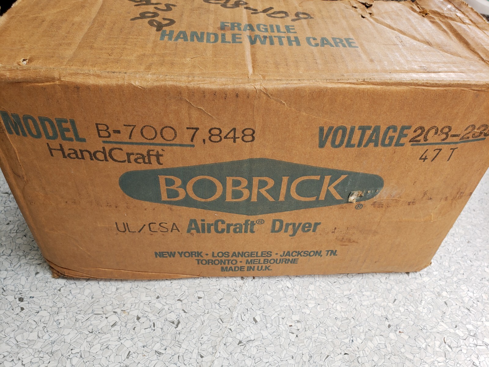 Bobrick - B-700 - AirCraft 208/240 V Surface-Mount Hand Dryer for sale ...