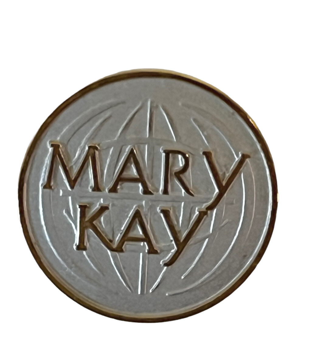 Mary Kay Gold and Silver Tone Vintage Lapel Pin Brooch 1" diameter | eBay