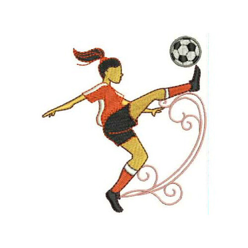 Embroidery Design Set - Girls Soccer(1) - 8 Designs - 9 Formats - USB ...