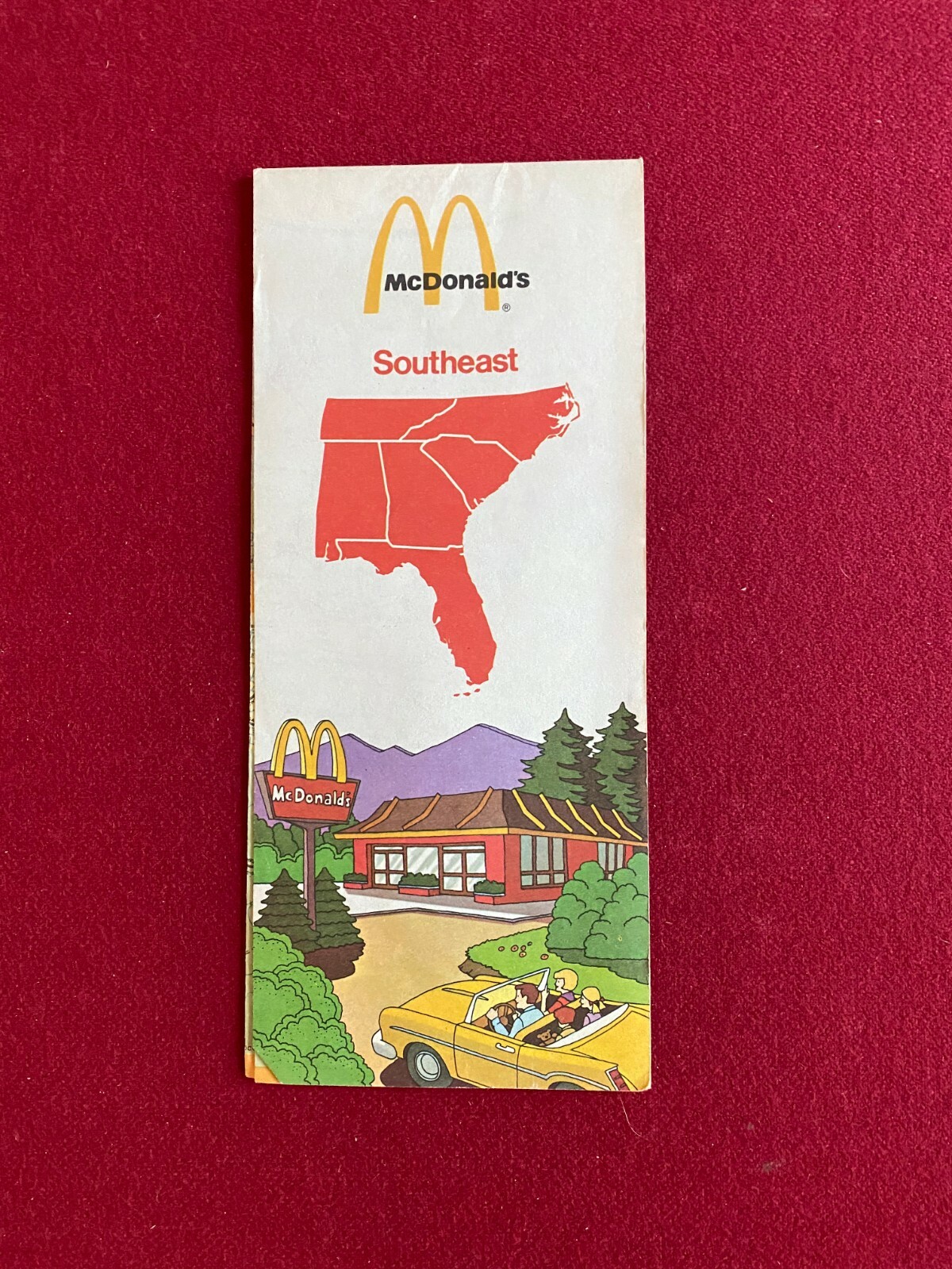 1972, McDonald's, "Southeast" Fold Out Road Map, (Scarce / Vintage) | eBay