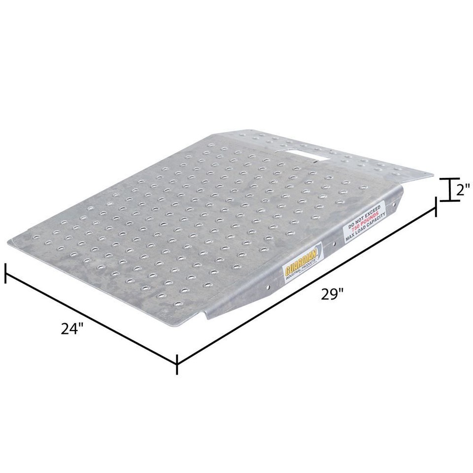 Guardian SR-01-24-24-P-TS6 Shed Ramp with Punch Plate Surface | eBay