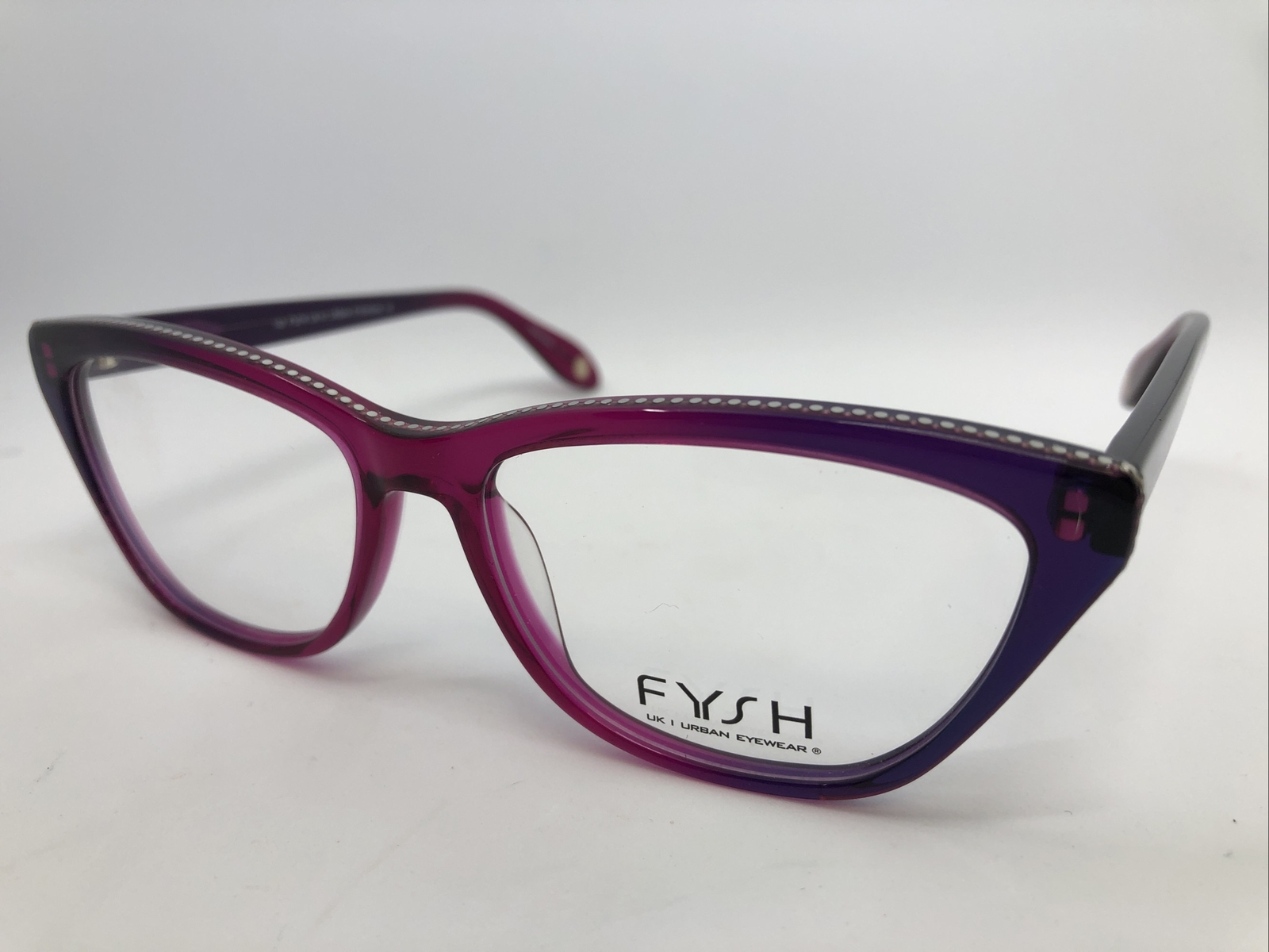 NEW FYSH 3554 628 Purple Magenta 54.15.140 Eyeglasses Frames Women’s ...