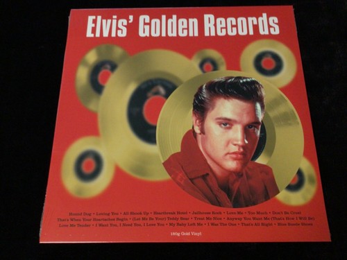 ELVIS PRESLEY LP GOLDEN RECORDS FACTORY SEALED GOLD VINYL NOT NOW MUSIC ...