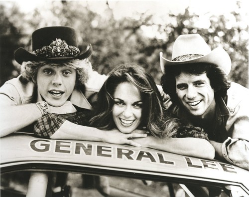 Dukes Of Hazard TV Show Cast Photo General Lee Bo Luke Daisy Duke MUST ...