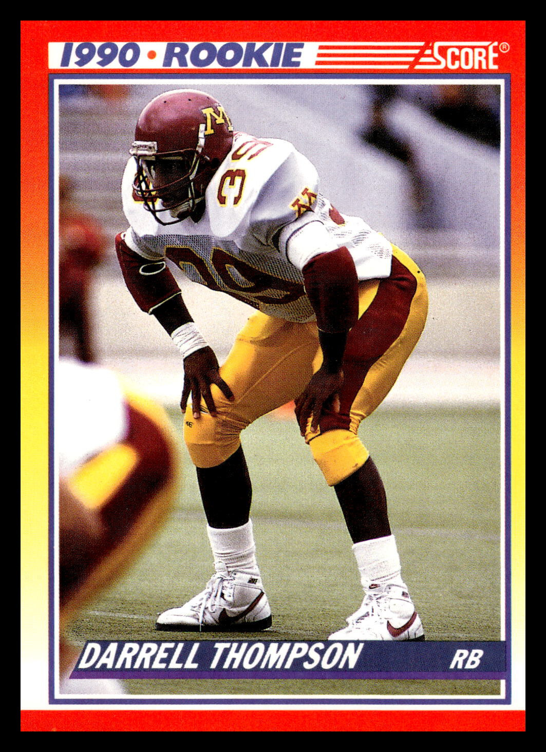 1990 Score #636 Darrell Thompson Green Bay Packers RC Football Card NM ...