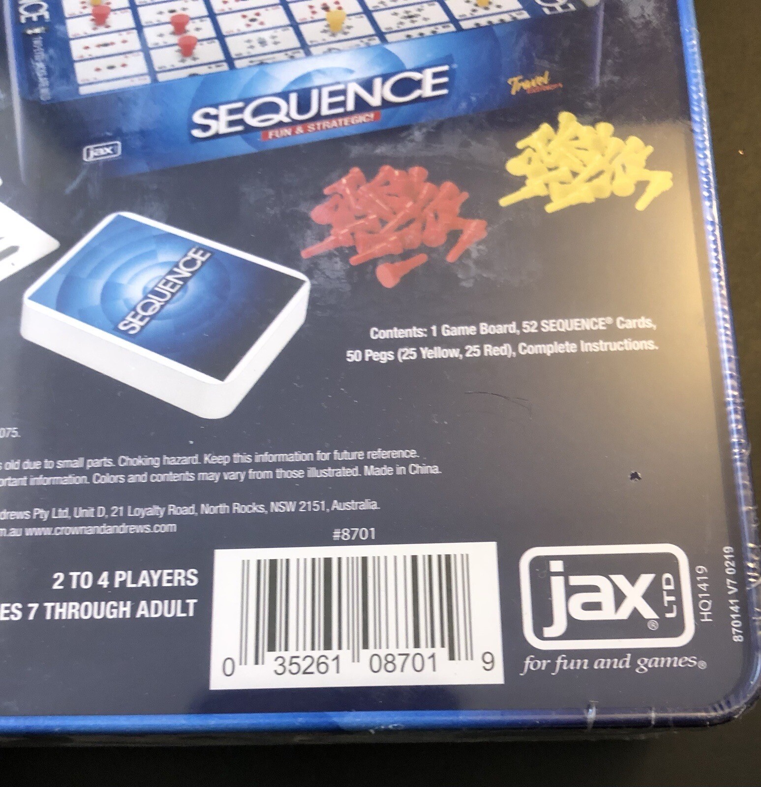 Sequence Game Travel Edition Card Board Game Fun Strategy Family Vacation Vf5 | eBay