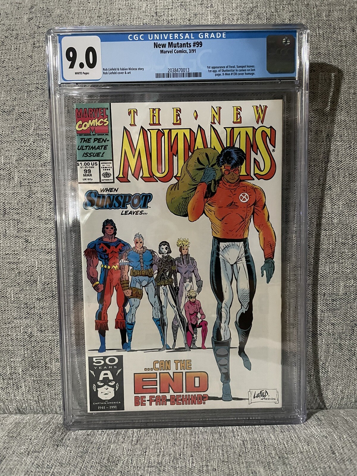 NEW MUTANTS #99 CGC 9.0 WHITE PAGES // 1ST APPEARANCE OF FERAL 1991 | eBay