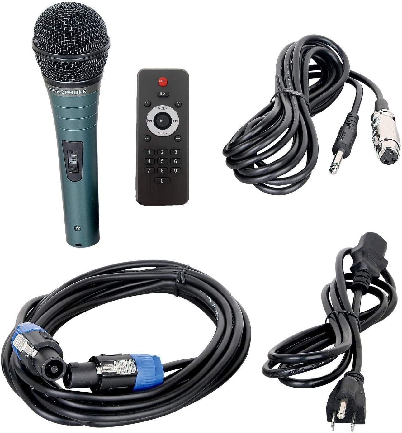 PRORECK Party 15-Inch Powered PA Speaker System 2000W Bluetooth ...