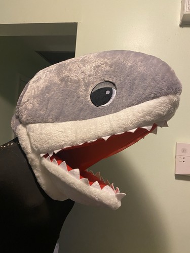 Halloween: Big Greeter Plush Jaws Shark Head Mask | eBay