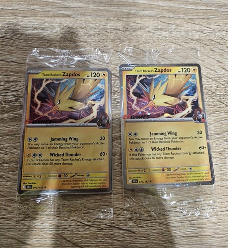 Team Rocket’s Zapdos EB Games Promo 070/182 Destined Rivals Pokemon TCG ...