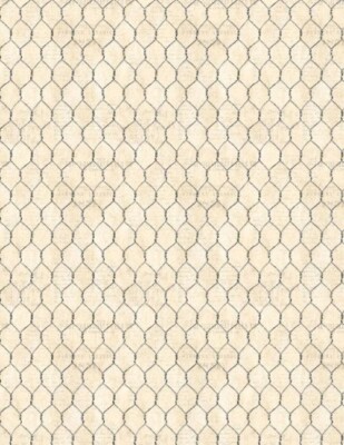 Garden Gate Roosters By Wilmington Prints -Cream Chicken Wire #39815 ...