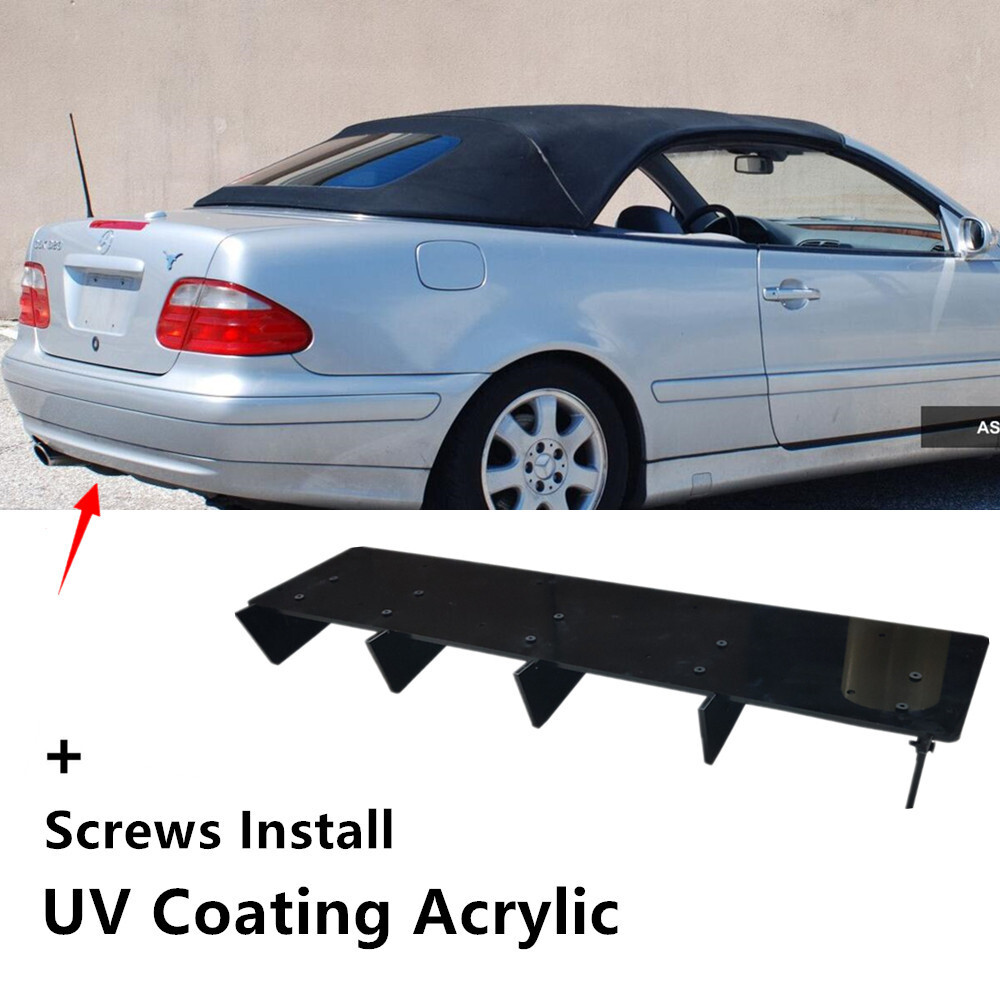 23x5" Universal For 1999-2003 Mercedes CLK Rear Underbody Air Diffuser ...
