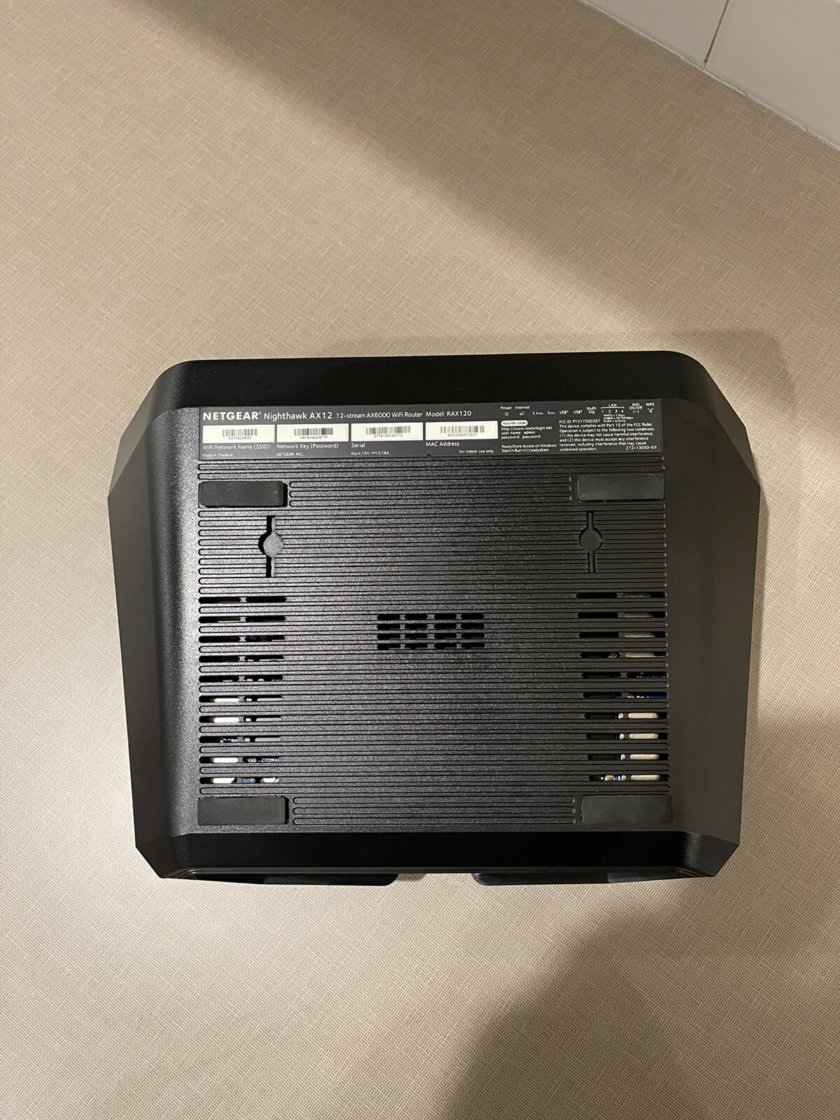 NETGEAR Nighthawk AX12 Dual-Band 12-Stream Wi-Fi 6 Router | eBay