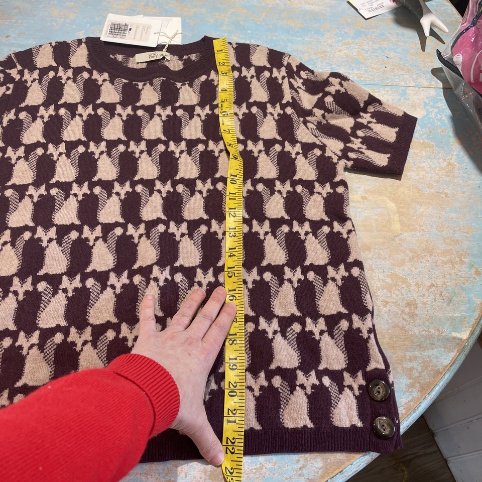 92. Anthropologie Orla Kiely Fox Intarsia Sweater US 2 UK6 NWT | eBay