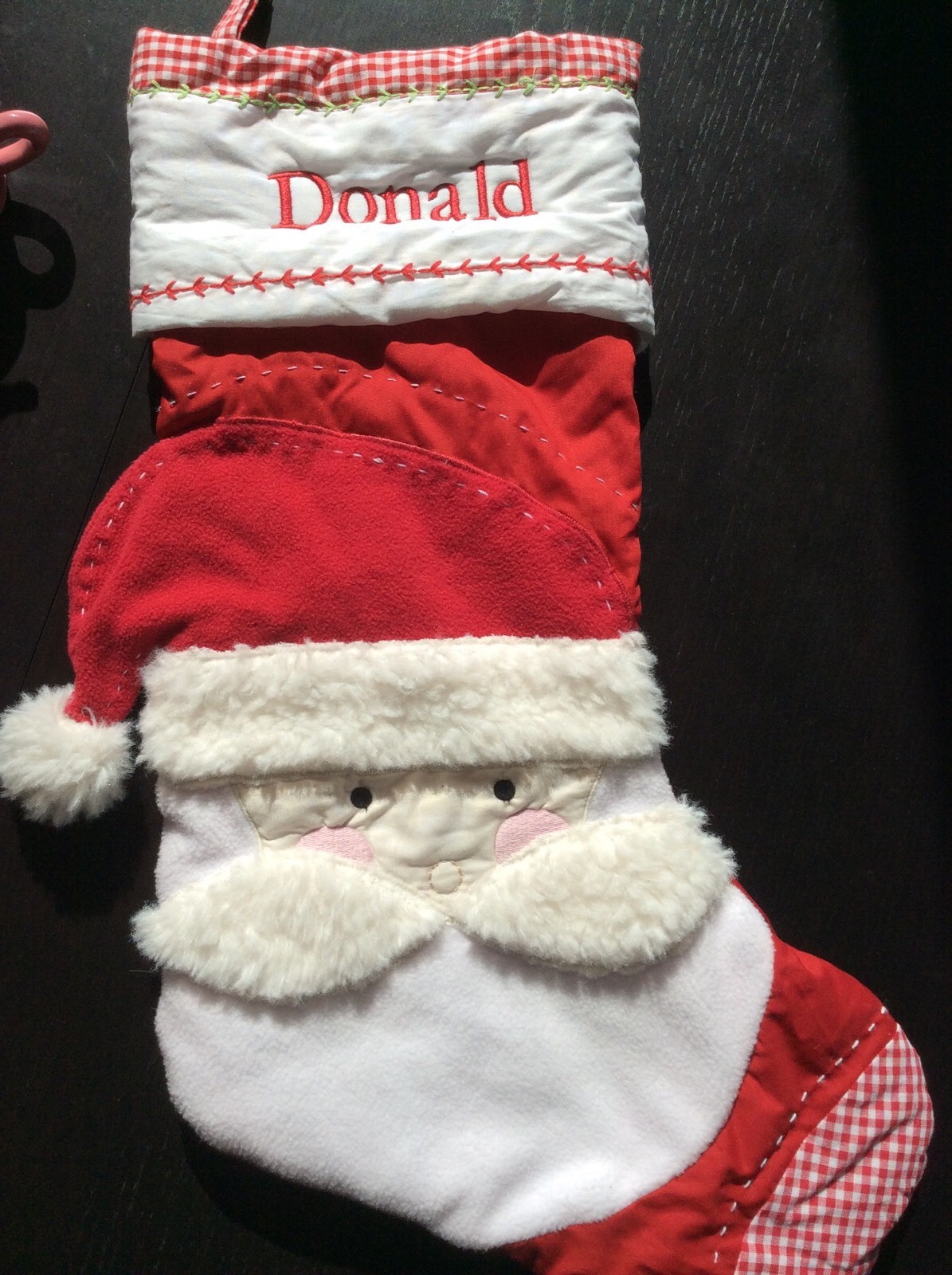 POTTERY BARN KIDS CHRISTMAS Santa Face STOCKING Donald* New RED | eBay