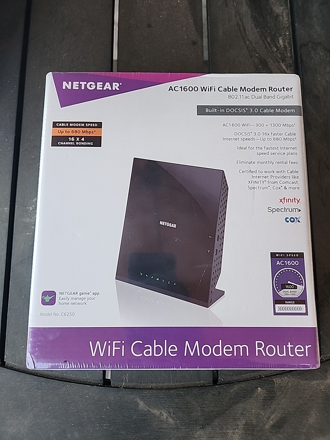NETGEAR Cable Modem Wi-Fi Router Combo C6250 Compatible w/ Comcast ...