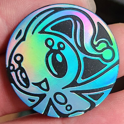 OFFICIAL POKEMON TCG PLASTIC BLUE HOLOFOIL MANAPY COIN | eBay