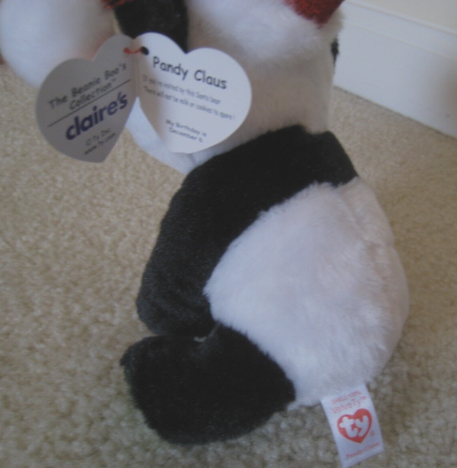 Ty,Pandy Claus Boo;2019 Sparkly Eyed XMAS Theme Claire's Panda ...