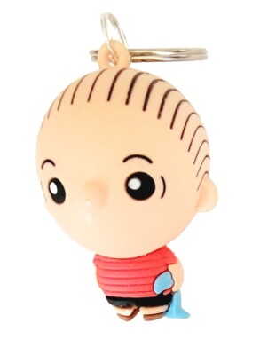 Linus Peanuts Keychain 3D Bubble Head PVC Figurine Hallmark 2021 ...