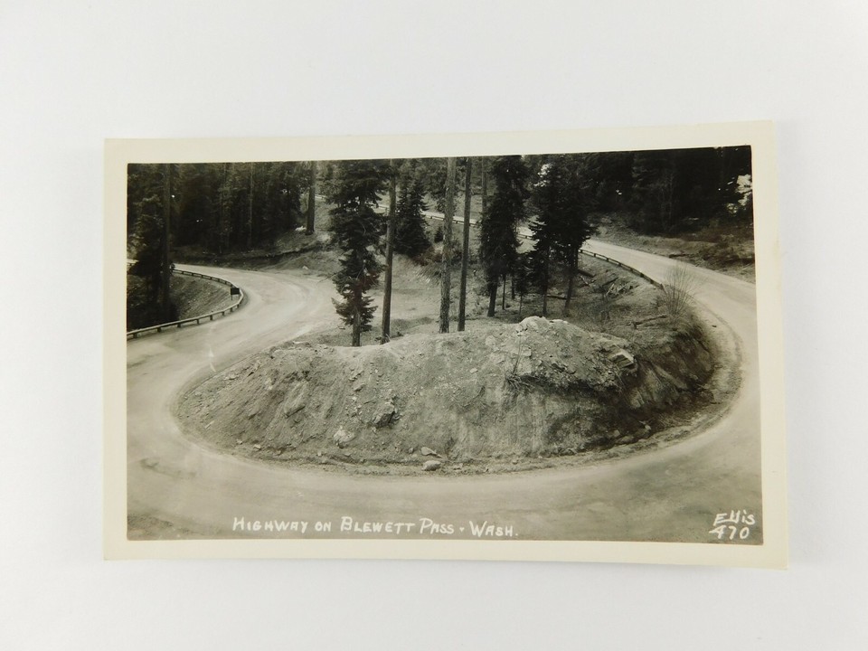 Highway On Blewett Pass Washington Written On Real Photo Vintage ...
