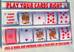 PLAY YOUR CARDS RIGHT GAME WITH LARGE PLAYING CARDS | eBay