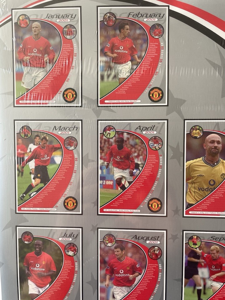 Manchester United Official 2001 Calendar - Brand New & Sealed | eBay UK
