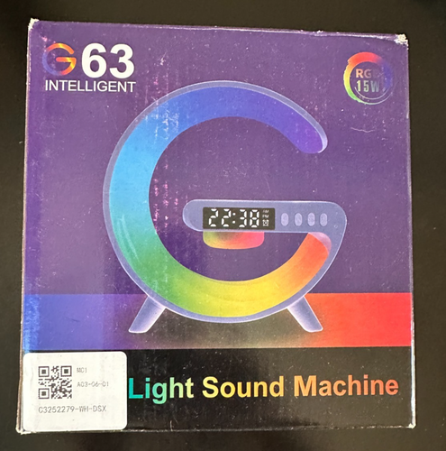 G63 Intelligent Light Sound Machine–Bluetooth Speaker, Clock, Wireless ...