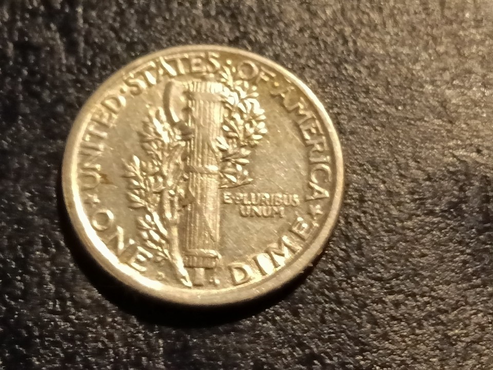 1918-D Silver Mercury Dime, BU+. looks even better than the pics. Full ...