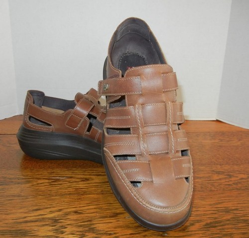 KYBUN KYBOOT ARBON BROWN LEATHER MEN'S SANDALS SIZE US 9.5 | eBay