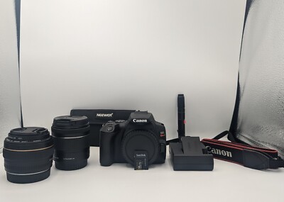 Canon SL3 BUNDLE 24.1MP +128gb card + kit lens 18-55mm + 50mm f/1.4 ...