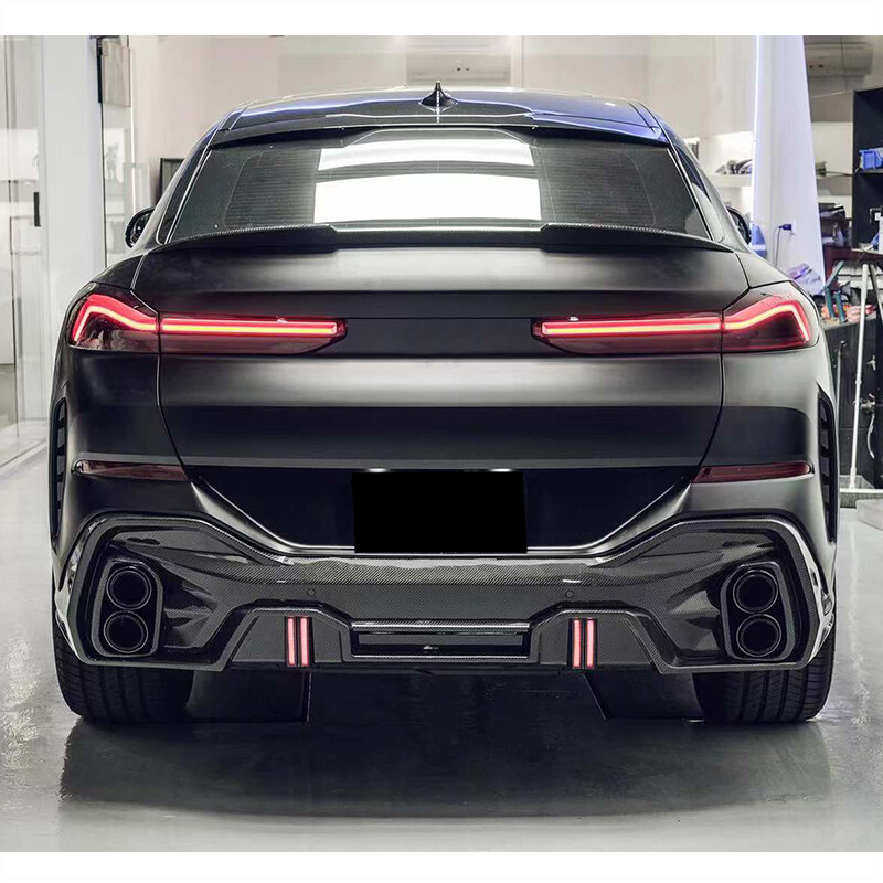 Fit For BMW X6 G06 X6M 2020-2023 REAL CARBON FIBER Rear Trunk Lip ...