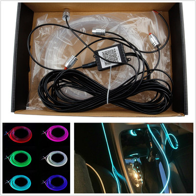 6M Multi-Color LED Car Truck EL Light Strip Wire Cold Lamp Bluetooth ...