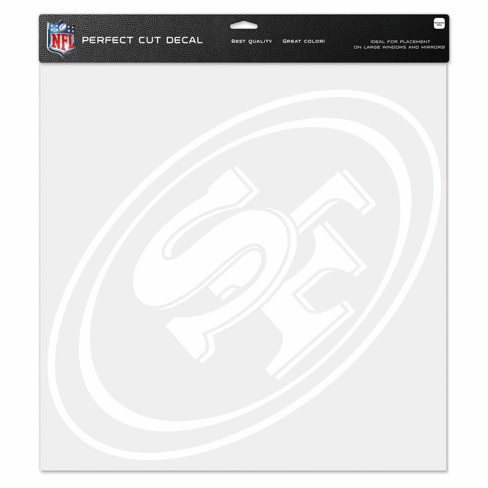Officially Licensed NFL 17" x 17" White Die Cut Wincraft Decal sticker ...