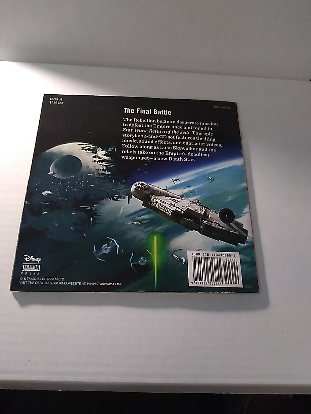 Star Wars: Return of the Jedi Read-Along Storybook and CD - Disney Book ...