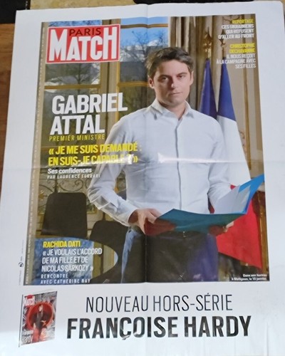 Affiche/Poster Presse Paris Match : Gabriel Attal /80x60 cm | eBay