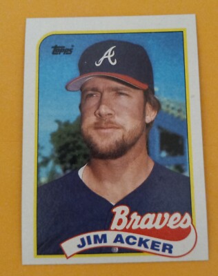 1989 TOPPS JIM ACKER Baseball Card #244.ATLANTA BRAVES . | eBay