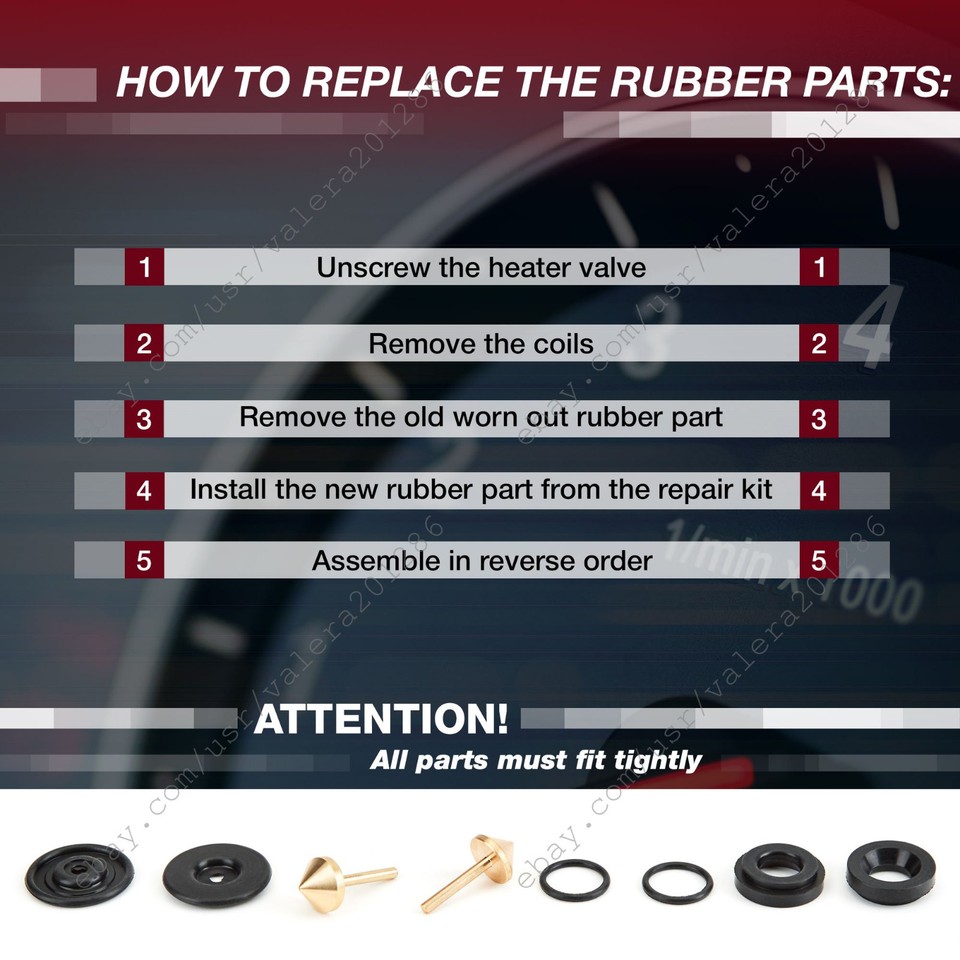 BMW Heater Valve Repair Kit E36, E60, E61, E63, E64, E65, E66, E67, E53. | eBay