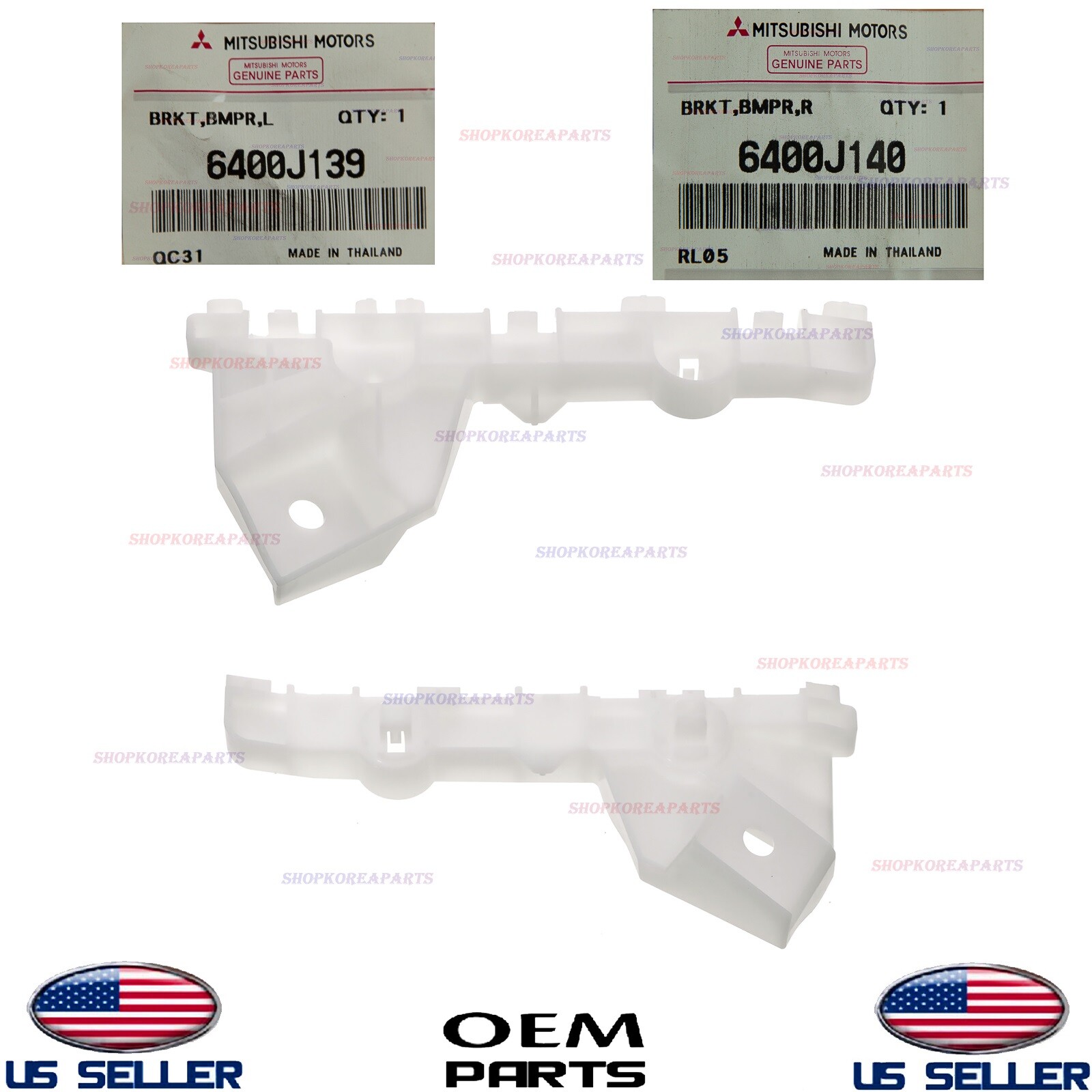 Genuine Front Bumper Bracket Retainer LEFT+RIGHT ⭐2pcs⭐ Mirage ...