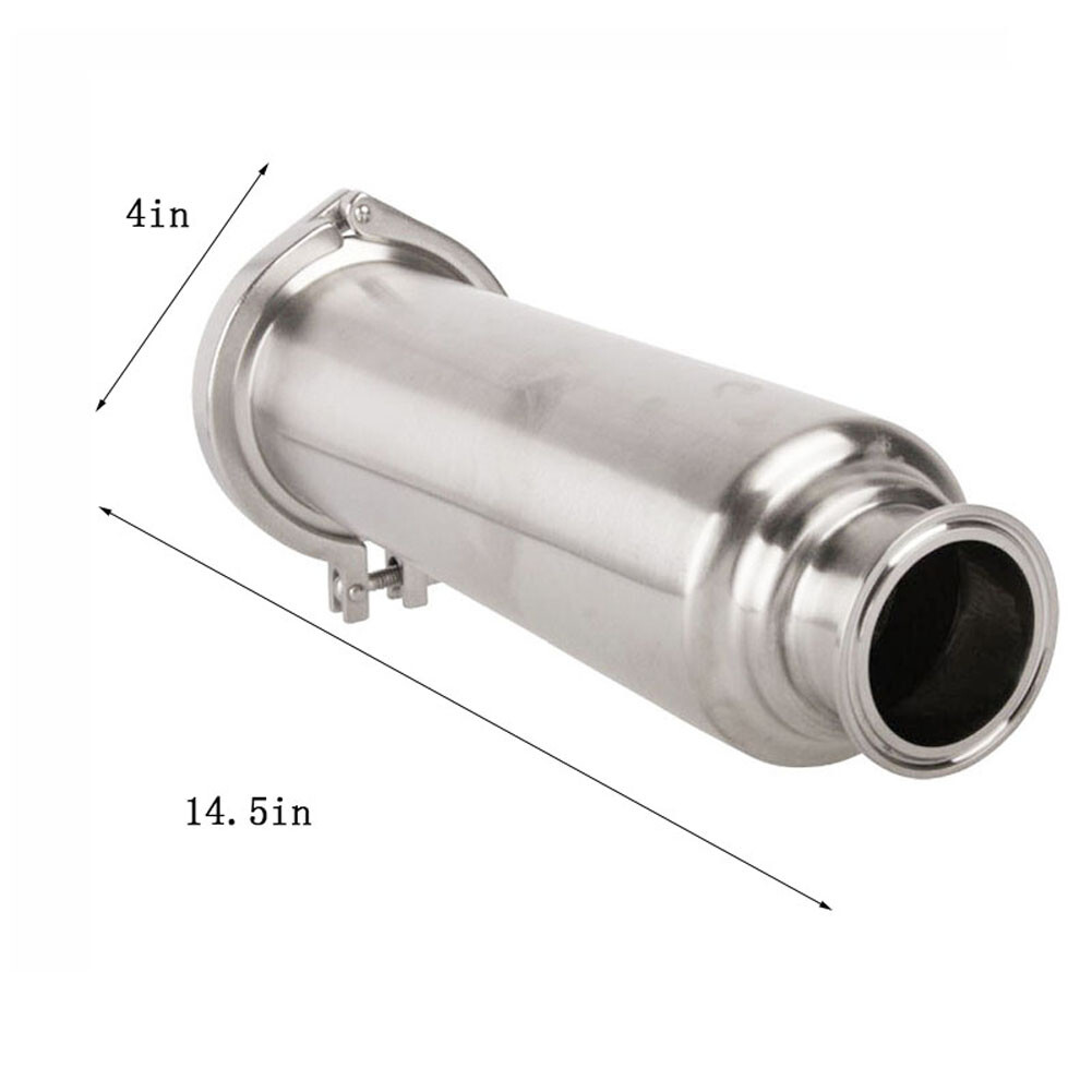 1-1/2'' Sanitary Tri-Clamp Filter Straight Strainer with SS304 100 Mesh ...
