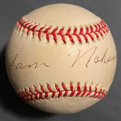 Sam Nahem ONLB (Coleman) Auto Signed Beckett Authenticated Brooklyn ...