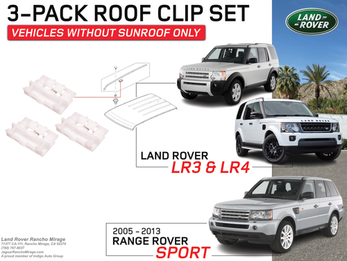 FACTORY OEM LAND ROVER WEATHER STRIP CLIP SET x3 RANGE SPORT 06-13 ...