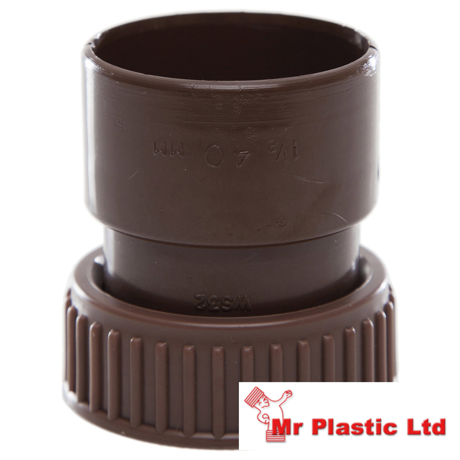 Polypipe 40mm Solvent Weld Waste Fittings in Brown (actual size 43mm ...
