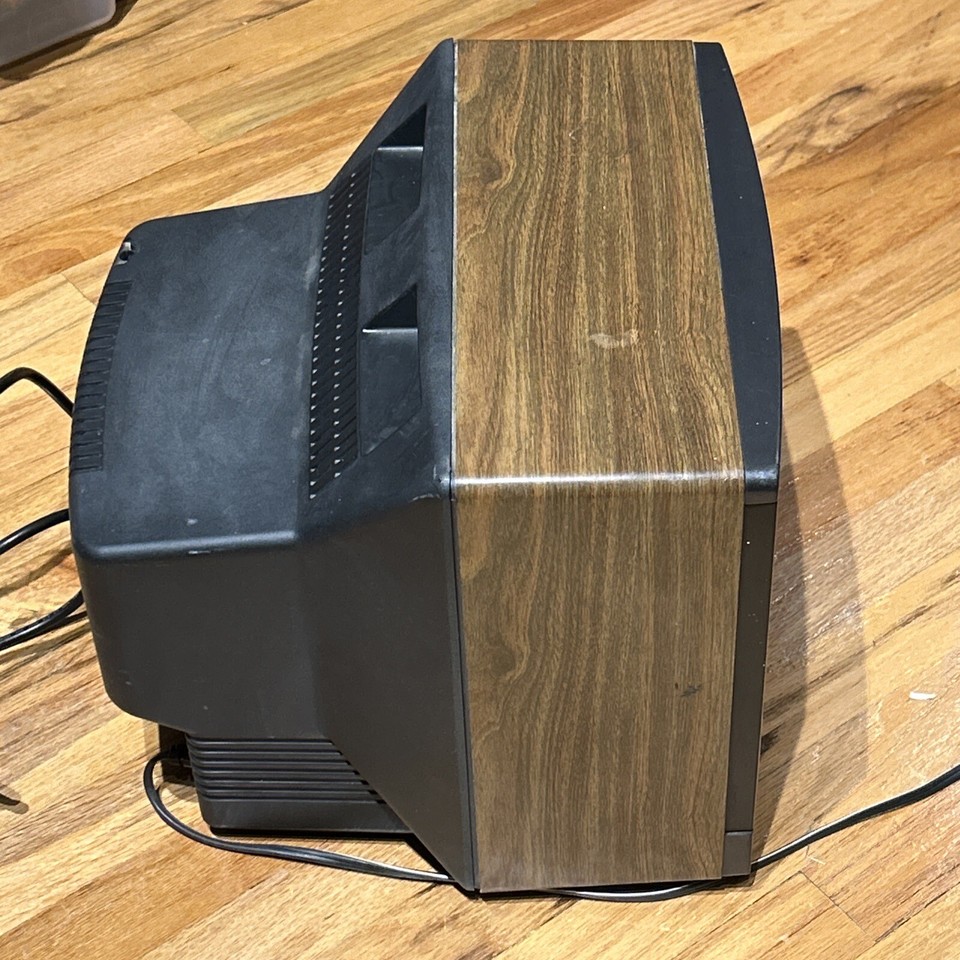 Vintage 13 Inch Magnavox Wood Grain Color Gaming Tv 1990Tested And ...