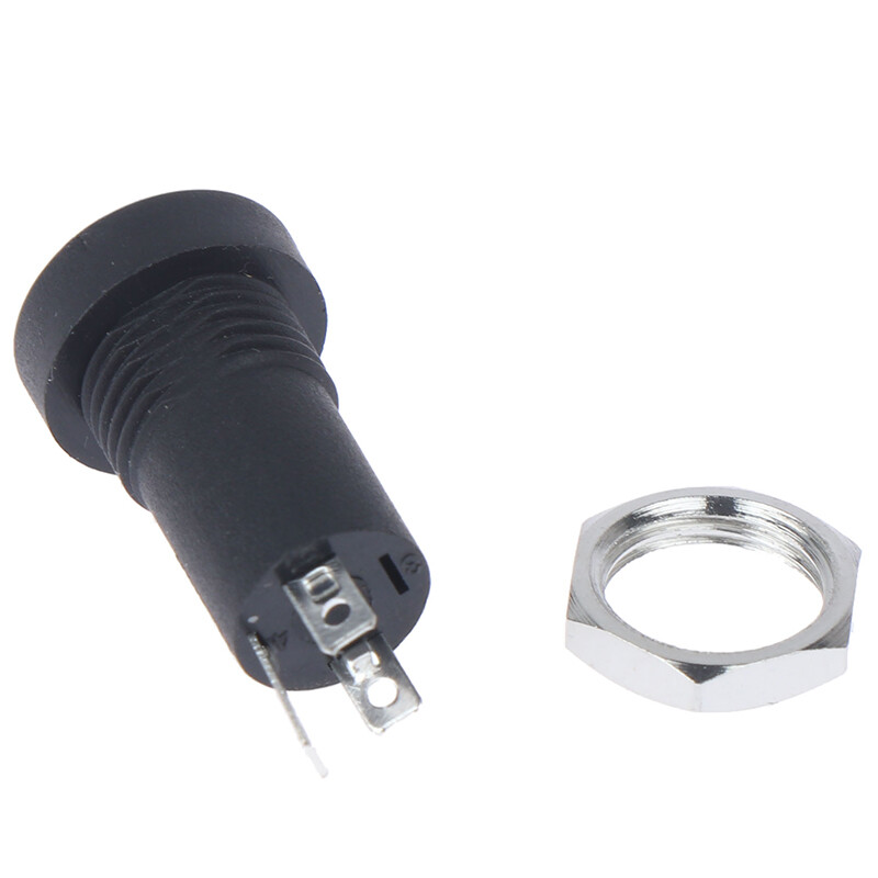 3.5MM Audio Jack Socket 3 Pole Black Stereo Solder Panel Mount Gold ...